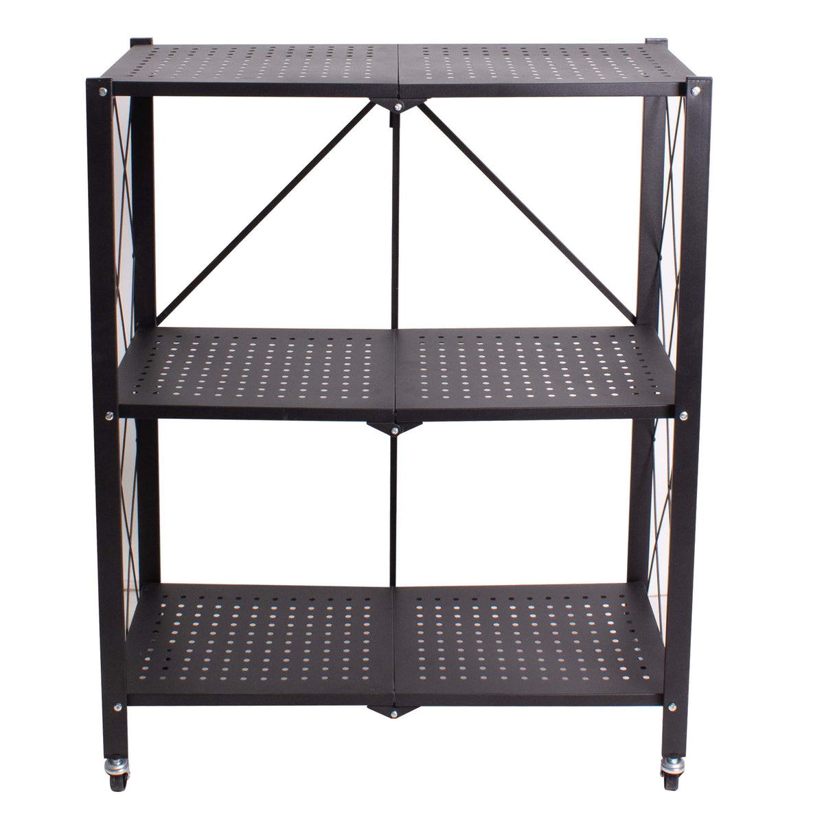Estante Plegable de 3 Niveles Metal — Queen Sense